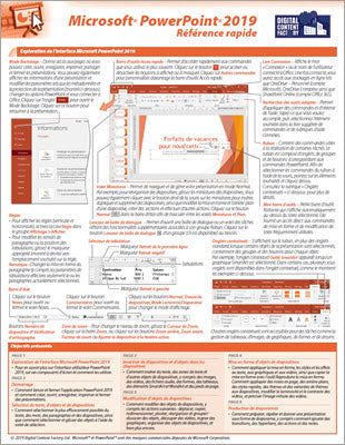 PowerPoint 2019 - Référence rapide – Digital Content Factory Ltd.