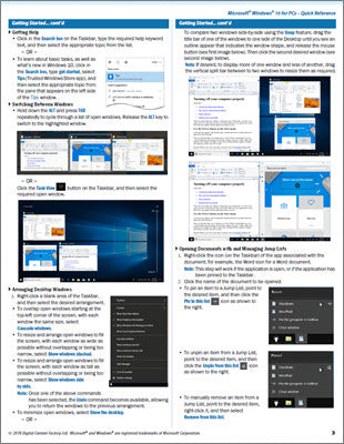 Windows 10 for PCs - Quick Reference – Digital Content Factory Ltd.