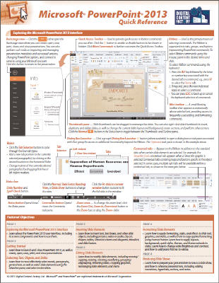 PowerPoint 2013 - Quick Reference Guide – Digital Content Factory Ltd.
