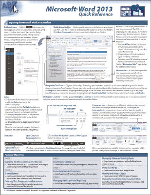 Word 2013 - Quick Reference Guide – Digital Content Factory Ltd.