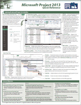 Project 2013 - Quick Reference Guide – Digital Content Factory Ltd.