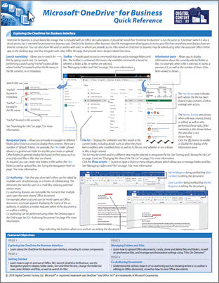 OneDrive for Business - Quick Reference – Digital Content Factory Ltd.
